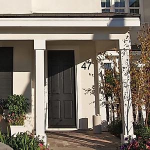 MOLVCE 8 Inch Large House Numbers for Outside, Stainless Steel Address Numbers, Floating Modern House Numbers, Door Mailbox Numbers, Number 4