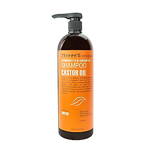 Pierre'S Apothecary Caster Oil Growth Shampoo, Strengthening Thickening Hair Product, Natural Ingredients, Biotin - 33.8 fl oz