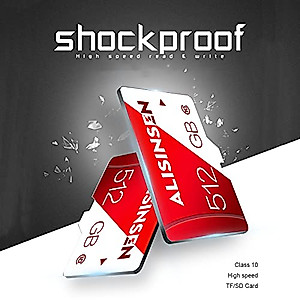 Micro SD Card 512GB Class 10 SD Memory Card 512GB TF Card 512GB High Speed Full HD Video with a SD Card Adapter for PC/Smart-Phone/Bluetooth Speaker/Tablet