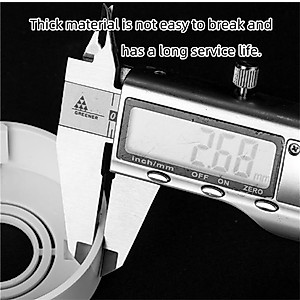 cuttable Wall Split Flange, Split ABS Lightweight Escutcheon Cover Plate,Chrome,for 21/26/33mm(0.8/1.0/1.2in) Copper, PEX Pipe (Tall 10mm Black)