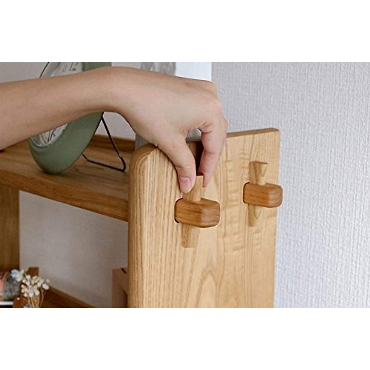 オークヴィレッジ Oak Village 50014-11 Assembly Shelf, 3 Tiers, Brown, Width 25.6 x Depth 8.1 x Height 24.7 inches (65 x 20.5 x 62.8