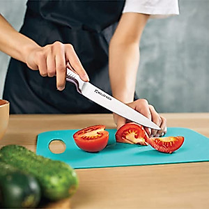 Müller Koch MK-2811-8 PCS Knife Set with Acrylic Block Stand (SILVER)