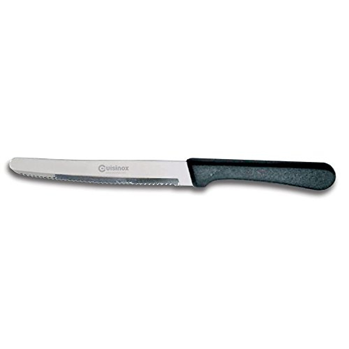 CUISINOX Steak Knife Set of 4 Black Polypropylene Handle, with Rounded Tip