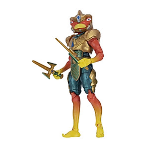 Fortnite Legendary Series Atlantean Fishstick, 6-inch Figure with Harvesting Tools, Weapon, Back Bling, Interchangeable Faces. Other Styles Include Blackheart, Scuba Jonesy, Scratch, and More
