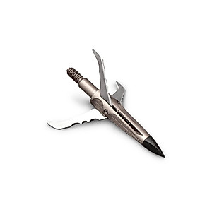NEW ARCHERY PRODUCTS Spitfire Edge 100 Grain 1.75" Cutting Diameter 3-Blade Durable Precise Rear-Deploying Bow Hunting Broadhead - 3 Pack