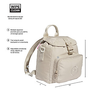 adidas Originals Micro 3.0 Mini Backpack, Wonder Beige/Lucid Pink, One Size