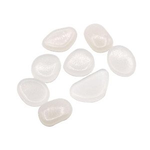 DOITOOL 100pcs Pebble Stones Aquarium Stones Glow in The Cobblestone Glow in The Dark Pebbles Luminous Stone Glow Pebbles Aquarium Decoration