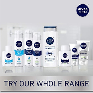NIVEA Men Sensitive Shaving Gel - Protects Sensitive Skin From Shave Irritation - 7 oz. Can