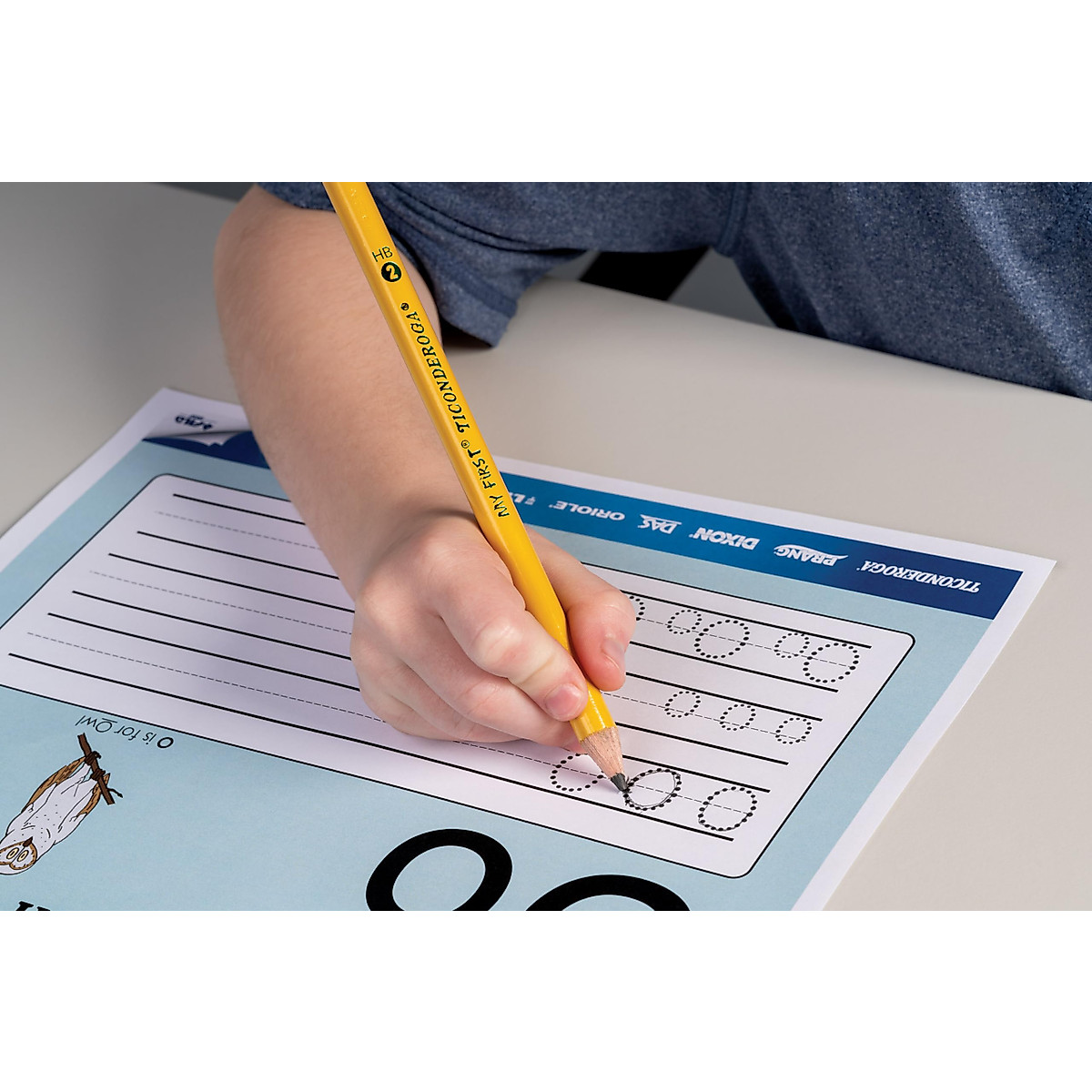 TICONDEROGA My First Pencils, Wood-Cased Soft, Pre-Sharpened, 12 Count (X33312)