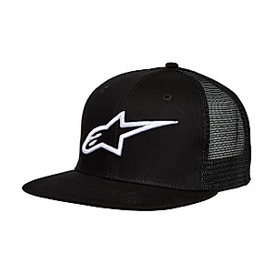 Alpinestars Men's Corp Trucker Snapback, Black/Black, One Size