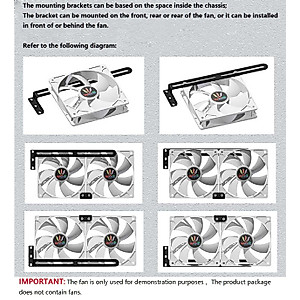 NOYITO Graphics Cooling Bracket Side-Blown North & South Bridge Vertical Cooling Bracket for PC DIY