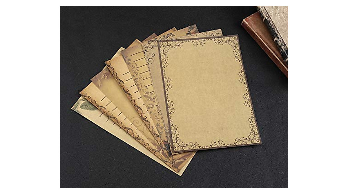 Vintage Retro Writing Paper Set - 56 Sheets by Yoption
