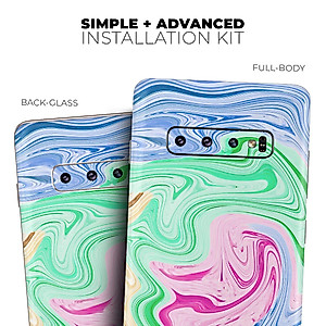 DesignSkinz Mixed ColorOil Protective Vinyl Decal Wrap Skin Cover Compatible with The Samsung Galaxy S20 (Screen Trim & Back Glass Skin)