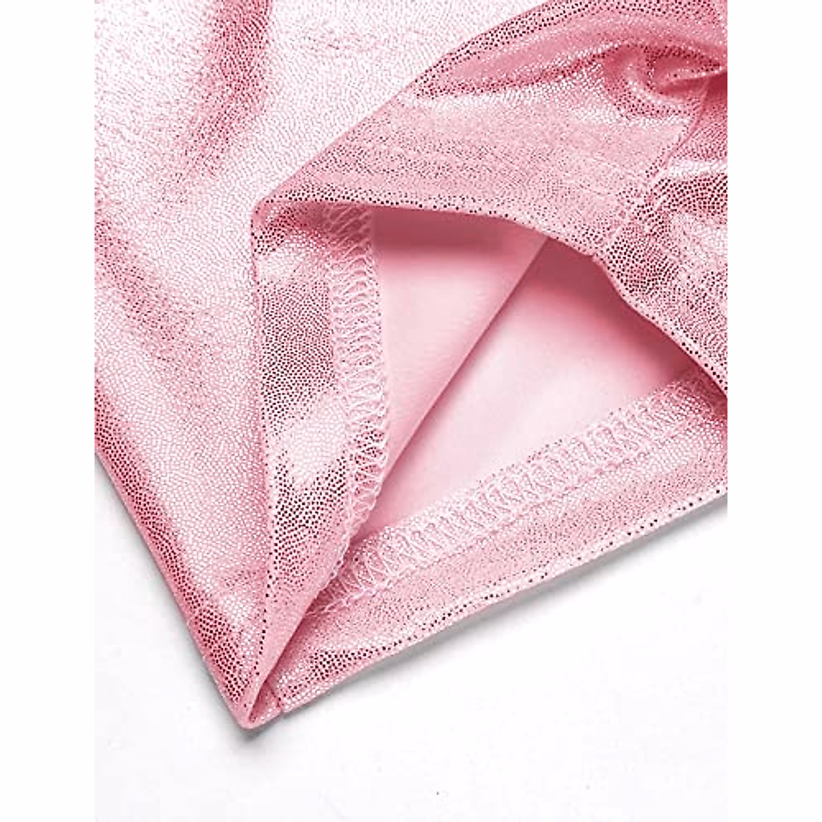 SEAUR - Girls Dance Shorts Shiny Metallic Ballet Dance Shorts Athletic Gymnastics Short Kids Hot Pants for Ages 3-12 - Pink
