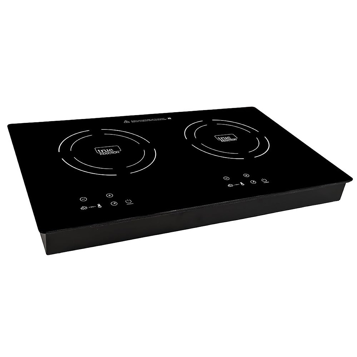 True Induction TI-2B Built-in Double Burner Induction Glass Cook-Top 120V Black