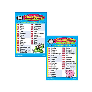 Super Duper Publications | Classifying Fun Deck Flash Cards | Educational Learning Resource for Children