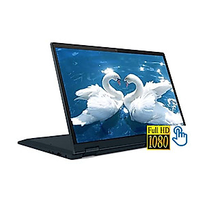 Newest Lenovo IdeaPad Flex 5 14" 2-in-1 Laptop, FHD IPS Touchscreen, AMD Ryzen 3 5300U Quad-Core, 4GB DDR4 128GB SSD, HDMI USB-C Bluetooth Webcam Windows 10S, Abyss Blue, Goldoxis Card