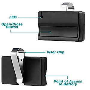 2 Garage Door Remote Opener for Liftmaster 371LM (2005-Current) Purple Button - Security+ 315 MHz
