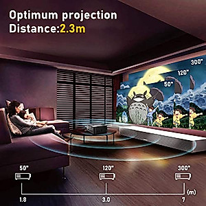 Full HD 1080P Projector - 5G WiFi Bluetooth Projector 10000 Lumens Support 4K , Outdoor Video &Home Theater Projector [Carrying Bag Included] for Windows/iOS/Android/TV/PS5/Laptop/PC