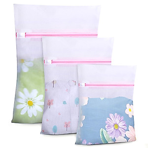 vivinin 6 PCS Mesh Laundry Bags for Delicates, 3 Size Laundry Bag with Premium Zipper, Laundry Bags Mesh Wash Bags for Travel Organizing, Delicate Laundry Bag With Premium(2 Large, 2 Medium, 2 Small)