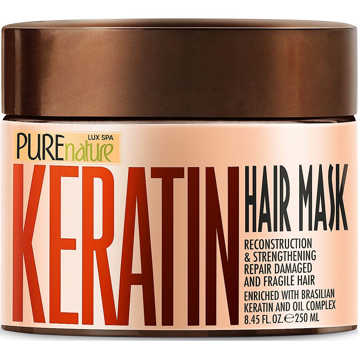 PURE NATURE Keratin Shampoo and Conditioner Set and Keratin Hair Mask