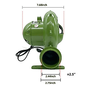 110V 250W US Style Electric Blacksmith Forge Blower Blacksmithing Coal Forge Fan air Blower Tools with 230CFM