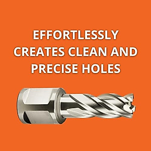 Jancy Slugger by Fein - HSS Nova Annular Cutter with Centering Pin - 3/4" Straight Shank, 1" Depth, 7/16" Diameter - 63134111041