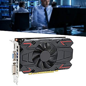 Yoidesu ATI HD6770 4GB Graphics Card, 4GB 128Bit DDR5 650MHz Computer PC Gaming Video Graphics Card GPU, Single Fan Low Profile Graphics Card, Computer Network Accessories