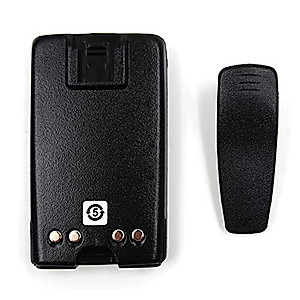 (2-Pack) 7.2V Ni-MH Replacement Battery for Motorola Radios MagOne BPR40 A8 PMNN4071 PMNN4071A PMNN4071AR Walkie Talkies with Belt Clip