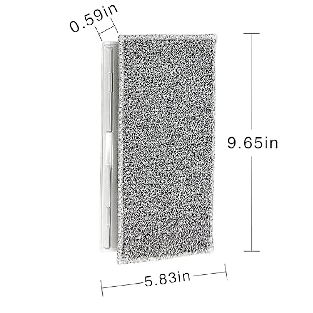 Gogintik Flannel Composite Replacement Pads for VACMOP Disposable Hard Floor Vacuum and Mop Pad Refills, 8 Count