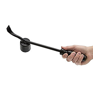 Steelman HubCap Remover Auto Tool for Mechanics, Heavy-Duty Steel, Large/Rubber Hammer Face, Wide Prying Blade, Knobbed Handle