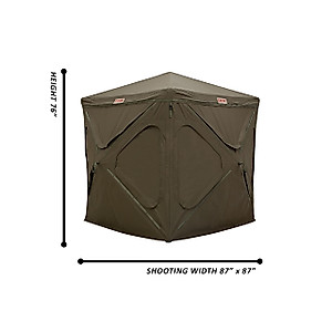 CAGE™ Permanent Hub Blinds, R30 Permanent Hub Blind, Hunting Blind, Durable, Rigid Framework, Pop-Up Hub System, Withstand™ All-Weather Fabric, 3-Person, 76" x 66" x 66", CBR30T
