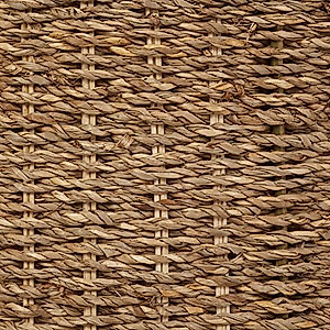 Amazon Brand – Stone & Beam Modern Round Seagrass Storage Basket Set - Pack of 3