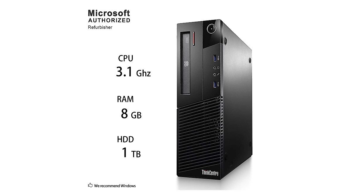 Lenovo ThinkCentre Small Form Factor Desktop PC Computer Package, Intel ...