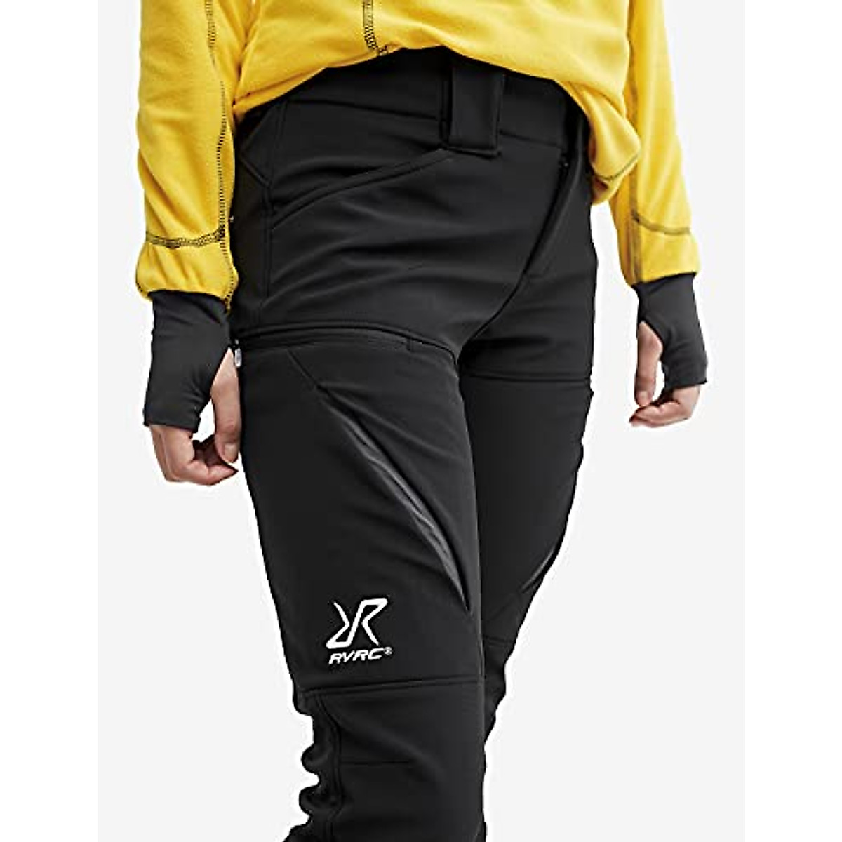 RevolutionRace Women's Hiball Pants, Durable and Ventilated Pants for All Outdoor Activities, Jet Black - X-Large