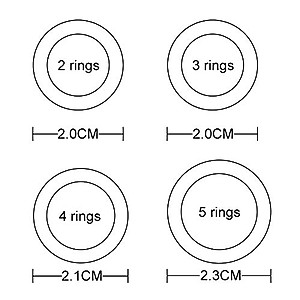 Getname Necklace Personalized Custom Engraved Russian Ring Necklace Family Name Necklace Sterling Silver 925 Mother' s Day jewelry 2 Name & 3 Name & 4 Name & 5 Name