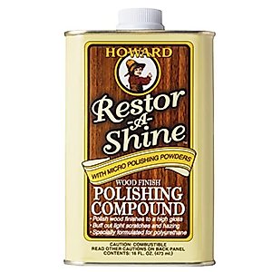 Howard RS0016 Restor-A-Shine Wood Finish Polishing Compound - 16 oz