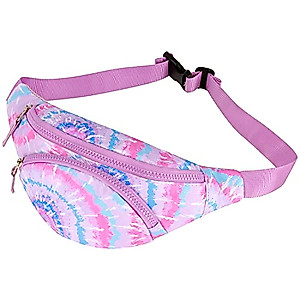 Choco Mocha Kids Fanny Pack Girls Fanny Pack for Kids 4-6 9-10 6-8 Toddler Fanny Pack Girls Kids Waist Bag Tie Dye Belt Bag for Kids Fannie Pack for Little Girls age 3 4 5 6 7 8 9 Small Hip Bag Pink