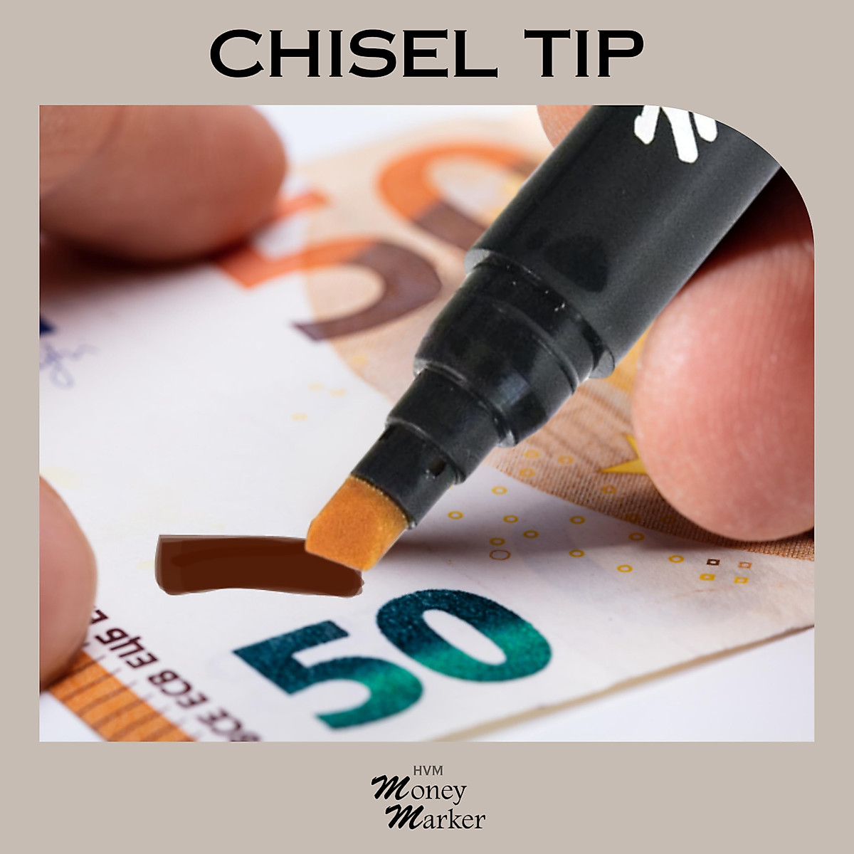 Money Marker (12 Counterfeit Pens) - Counterfeit Bill Detector Pen with Upgraded Chisel Tip - Detects Fake Counterfit Bills, Universal Currency Detectors Pack