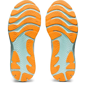 ASICS Women's Gel-Cumulus 24 Running Shoes, 6.5, White/Orange POP