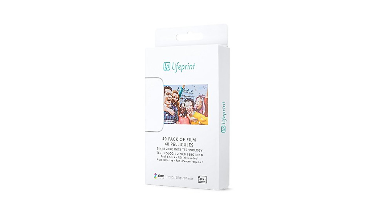 Lifeprint 3x4.5 Zero Ink Sticky Film - 40 Pack Refill