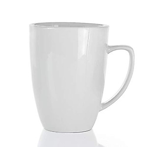 Elama Service for Four 16 Piece Porcelain Dinnerware Set, White-Square 1