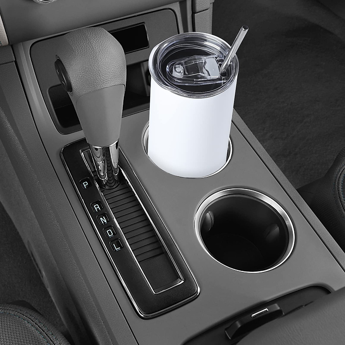 20 Oz Sublimation Tumblers,10 Pack Blank Skinny Tumbler with Lids and Straws,Stainless Steel Double Wall Vacuum Insulated Sublimation Tumbler Bulk Set, Straight Tumblers Cups Travel Coffee Cup(White)