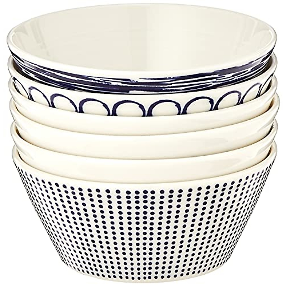 Royal Doulton Pacific Tapas Bowls, 4.3-Inch, Blue, Set of 6