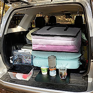 Fasmov 4 Pack Clear Clothes Storage Bag Organizer with Reinforced Handle, Closet Organizer Vinyl Bag for Bedding, Linen, Blankets, Duvet Covers, Comforters, Clothes & Toys