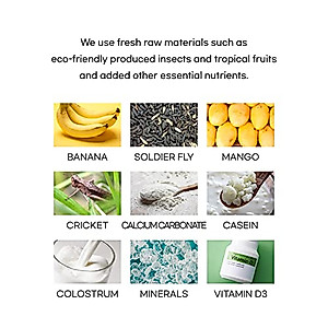 REPTQ Super Food (Fruit & Insect) - Protein, Lactic Acid, Vitamin D3 - Natural Crested Gecko Food - Omnivore Food Mix for Pet Reptiles & Bearded Dragons