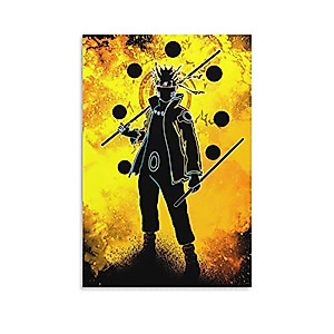 HAFQRRYAH blacklight posters anime poster Picture Print Wall Art Poster Painting Canvas Posters Artworks Gift Idea Room Aesthetic 12x18inch(30x45cm)