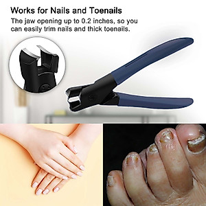 Nail Clippers for Men - Toenail Clippers for Thick Nails, Fingernail Clipper for Adult Men Women Seniors, Toe Nail Clippers