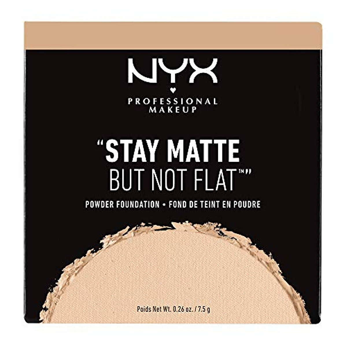 NYX PROFESSIONAL MAKEUP Stay Matte But Not Flat Powder Foundation, Medium Beige