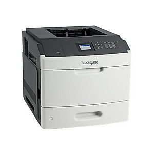 Lexmark MS810N Laser Printer - Monochrome - 1200 x 1200 dpi Print - Plain Paper Print - Desktop - 55 ppm Mono Print - 650 sheets Input - LCD - Gigabit Ethernet - USB - 40G0100